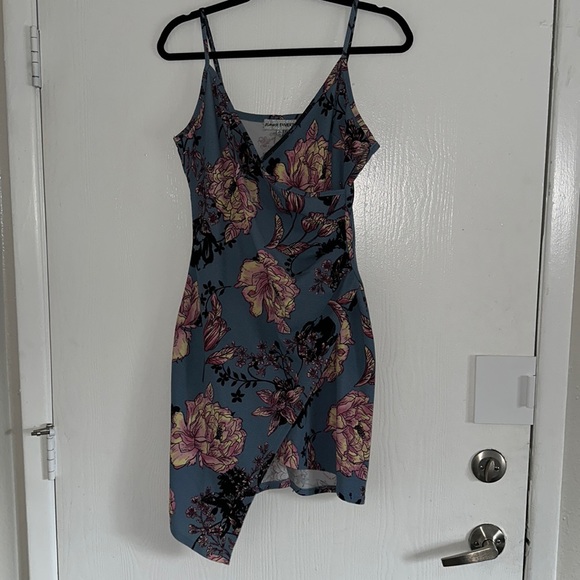 Almost Famous | Dresses | Almost Famous Dress Short Dusty Blue Pink ...